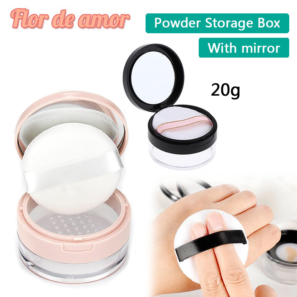 Portable Powder Container Loose Powder Foundation Storage Box With ...