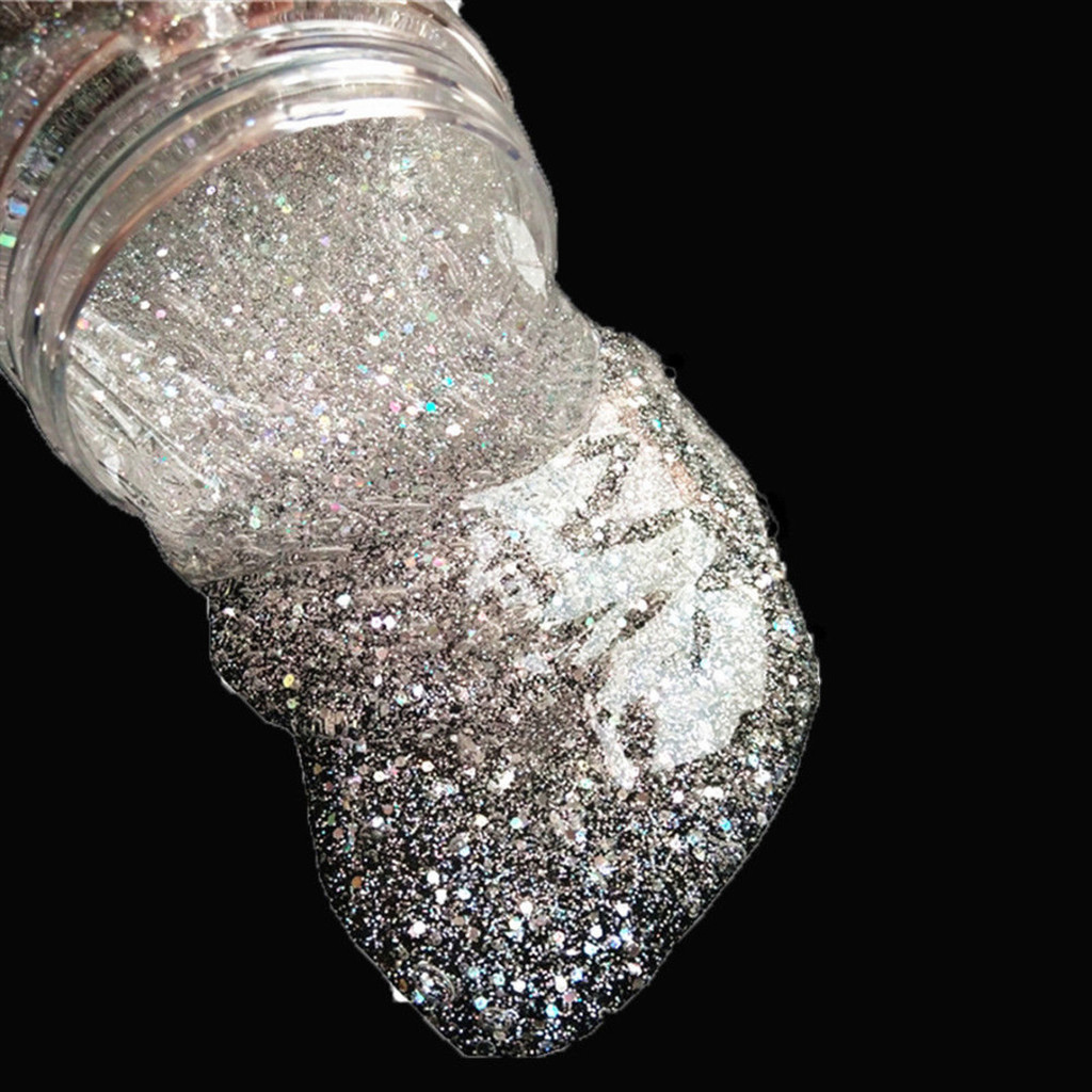 100ml Huge Clear Glitter Crystal Slime Starry Putty ASMR Stress Relief ...