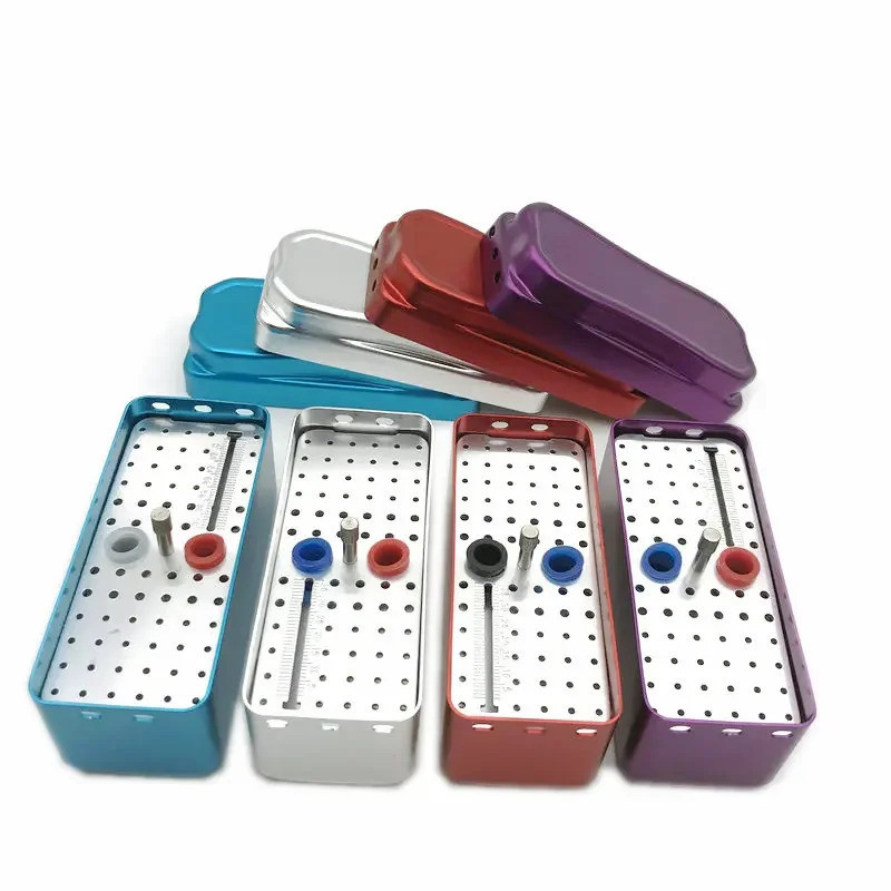 72 Holes Aluminum Dental Disinfection Box Autoclave Sterilizer Case ...