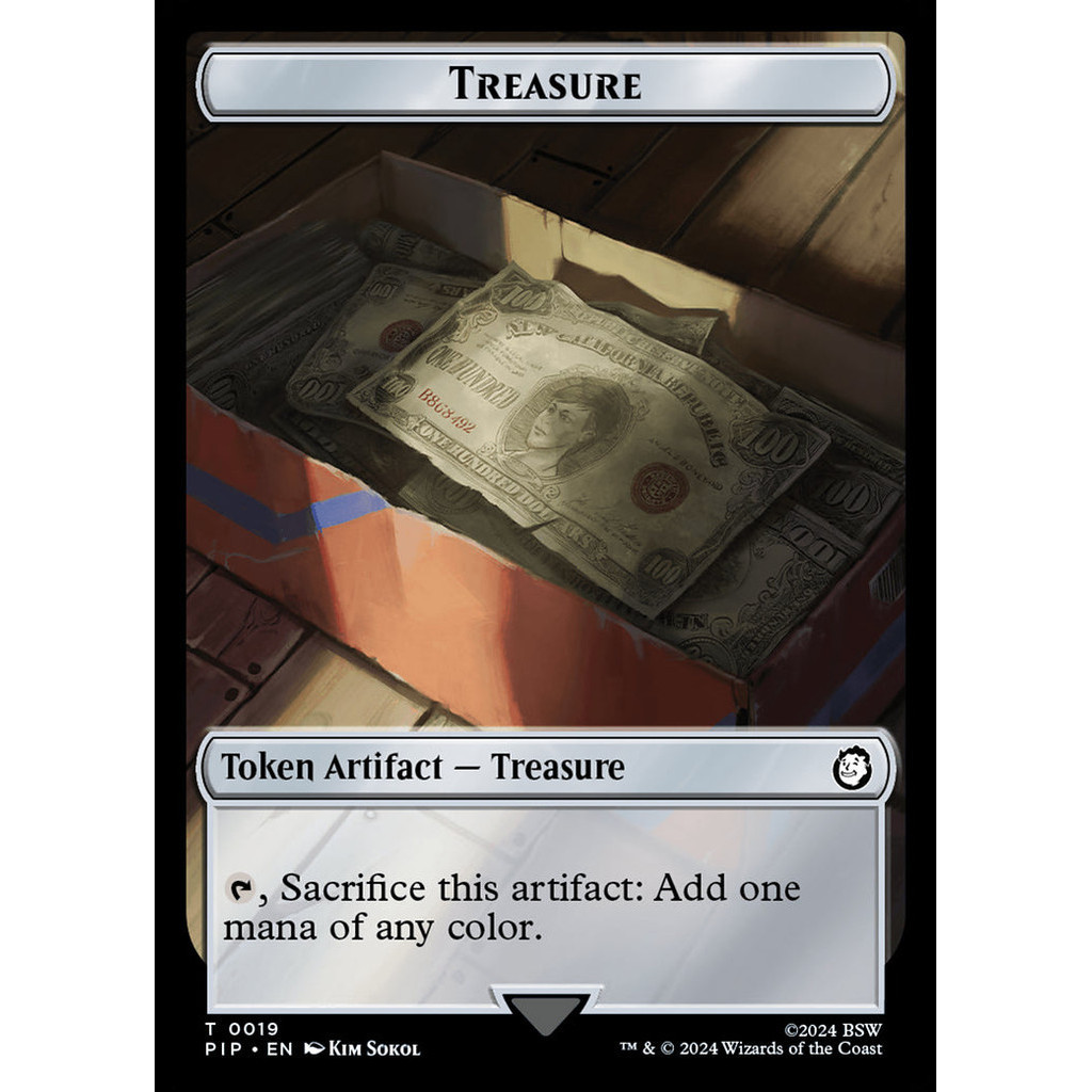 Treasure (0019) // Soldier (0004) Double-Sided Token [Fallout Tokens ...