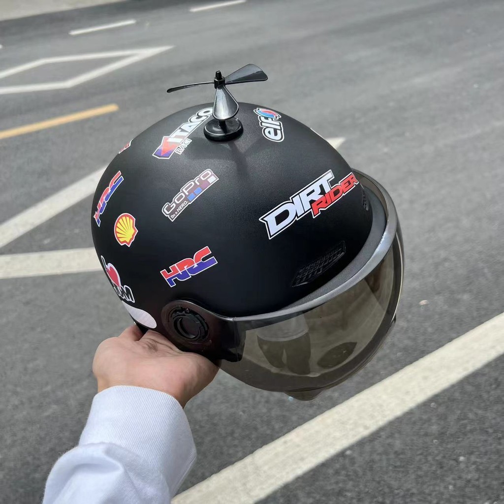 Summer New Adult Helmet Motorcycle Car Half Helmet UV-Proof Drop-Proof ...