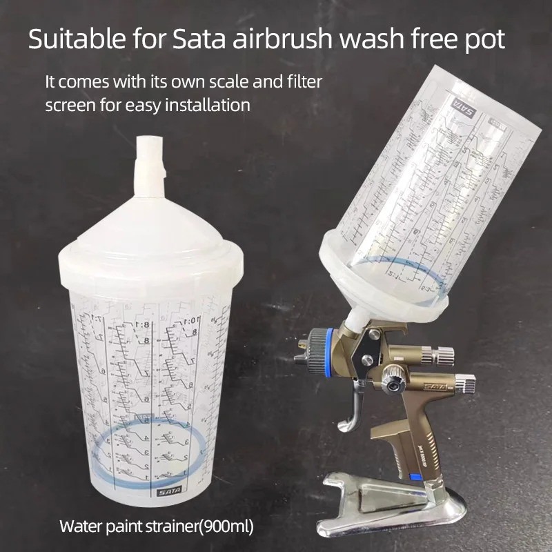 Original Authentic Sata Wash Free Disposable Spray Gun Pot 900ML Water ...
