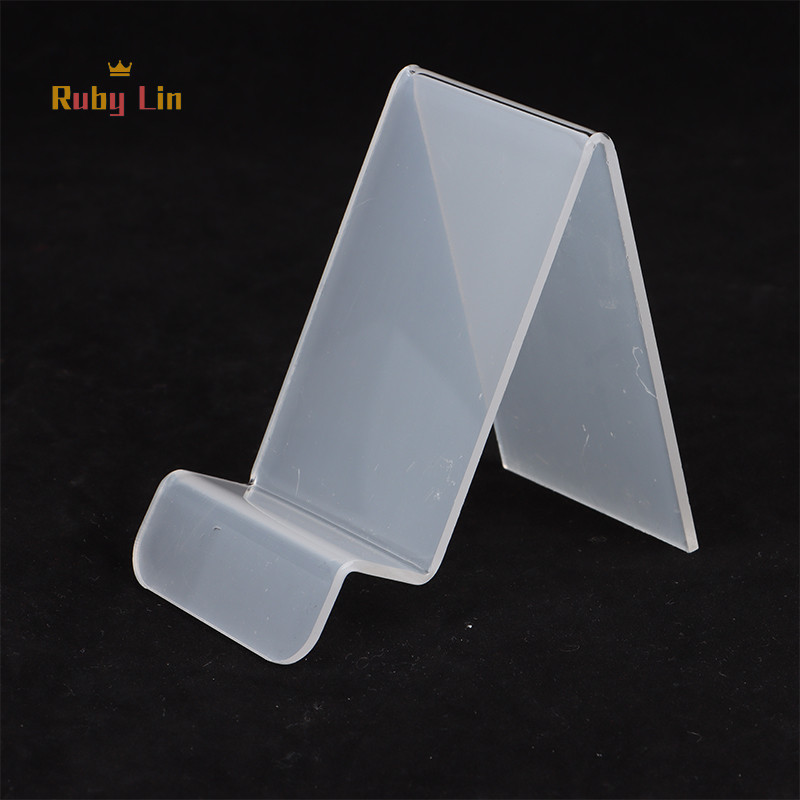 Ruby Lin Clear Acrylic Phone Mount Holder Mini Portable Display Stand ...
