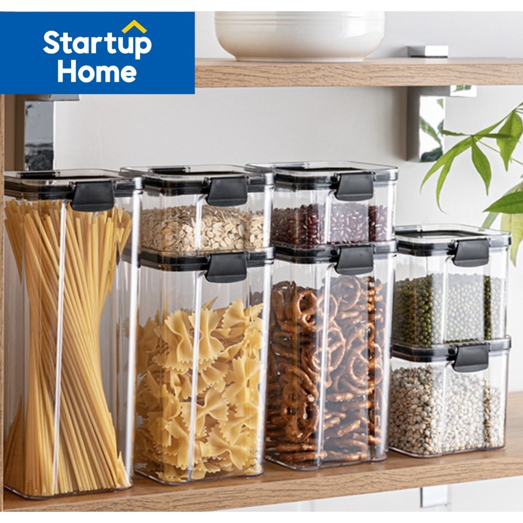 Minimalist Transparent Airtight Storage Jar – Container for Dry Foods ...