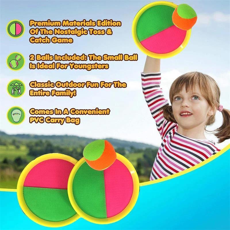 Throw Catch Ball Toy Sports Catch Ball Kit， Sticking Target Sucker Ball ...