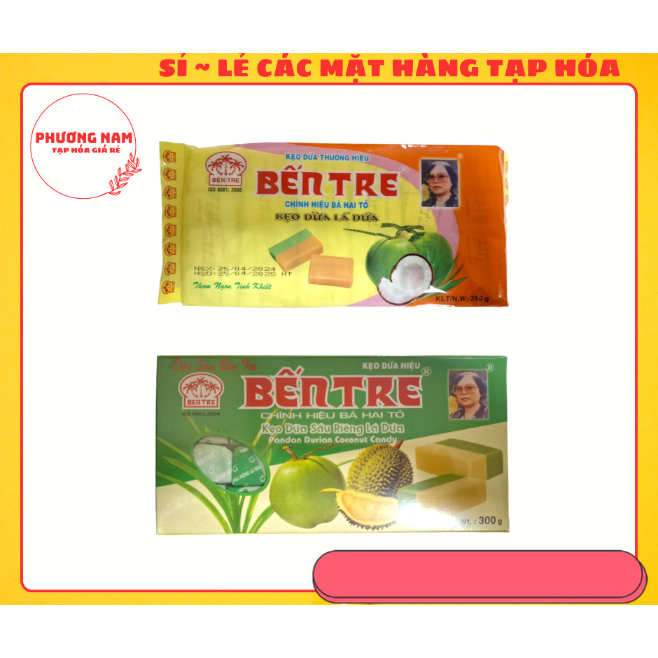Genuine Ben TRE Coconut Candy Ba HAI Radi With Pineapple Leaf Flavor ...