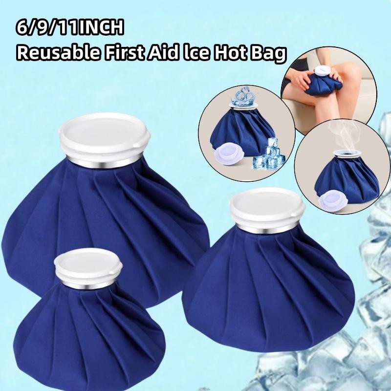 9 inch Sport Injury Pain Relief Ice Bag Reusable Hot Water Bag Cold ...