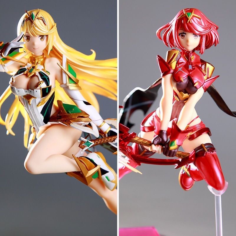 X Xenoblade Chronicles 2 Xenoblade 2 Heavenly Grail Light Flame Underground Ziye 17 Figure Two ...
