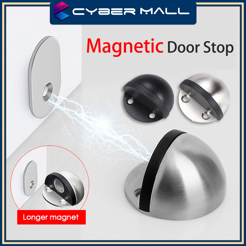 Half Moon Magnetic Door Stopper Stainless Steel Hole Free Door Floor ...