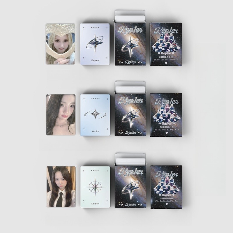 50pcs Kep1er Holographic Lomo Cards Magic Hour Chaehyun Hiyyih Yujin ...