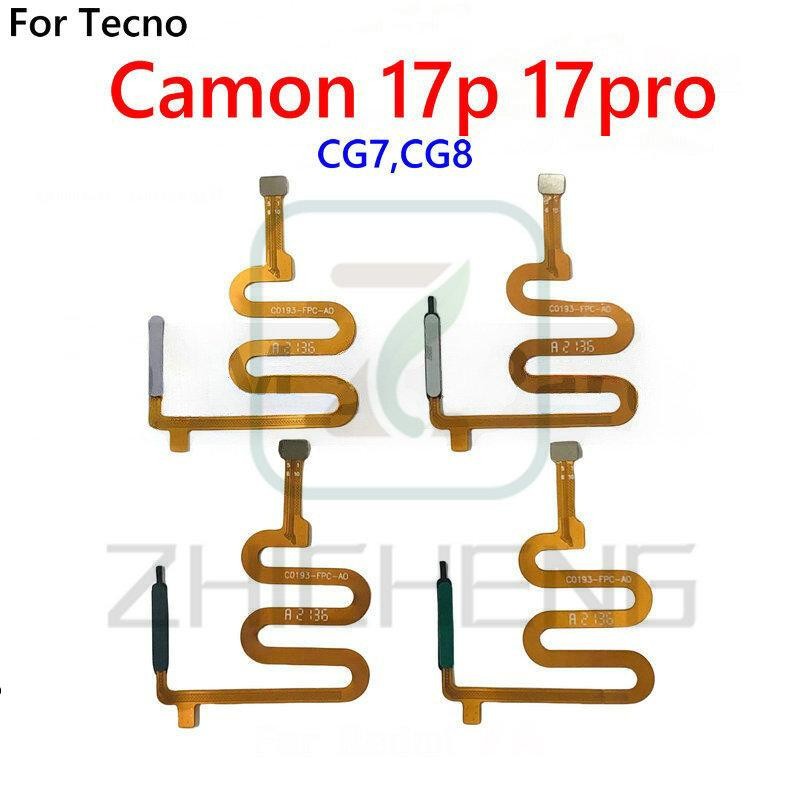 Power Button For Tecno camon 17 Pro 17P CG7 CG8 Fingerprint sensor ...