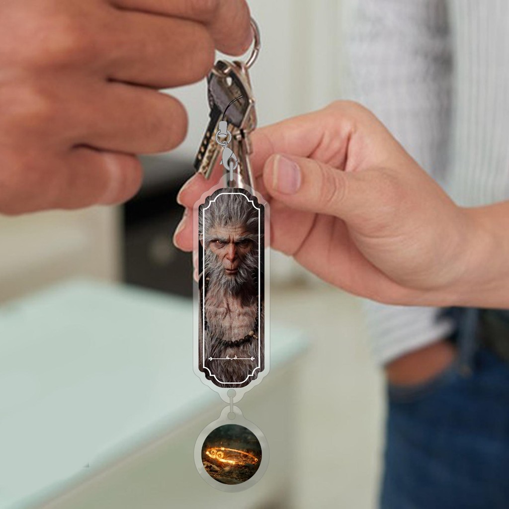 Black Myth: Wukong Motorcycle Key Pendant Car Monkey Keychain Backpack ...