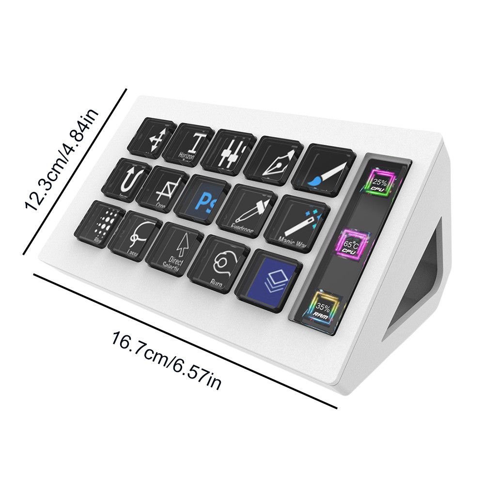 For StreamDeck Mini Live Content Creation Controller 15 Customizable LCD Keys | Shopee Philippines