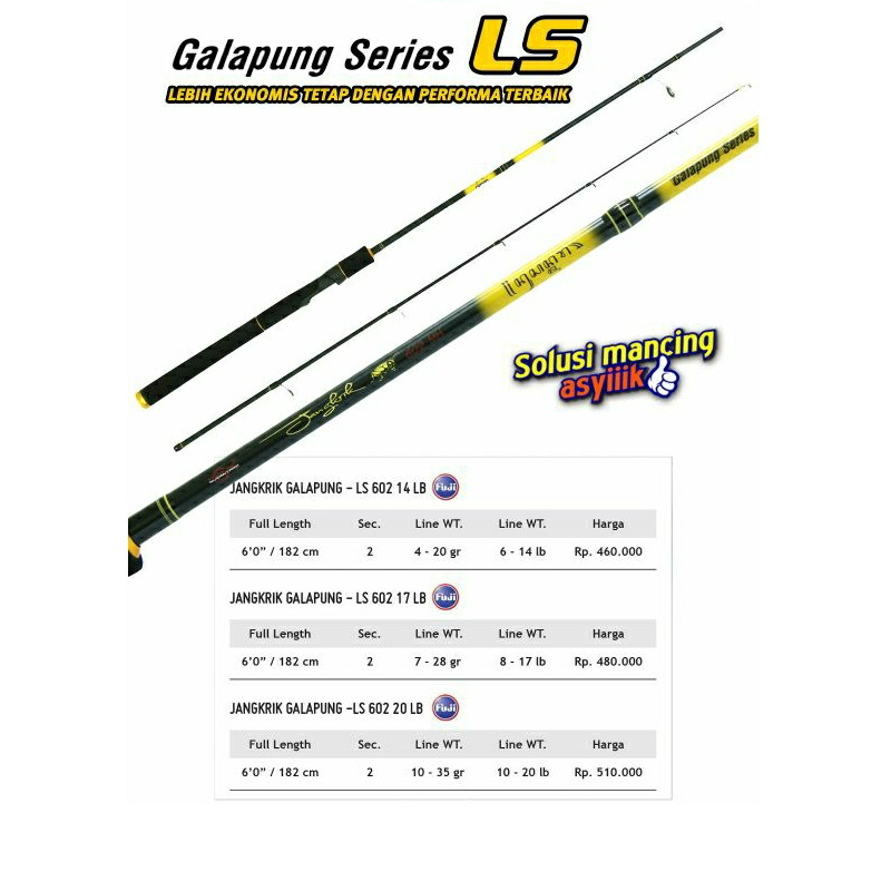 Relix NUSANTARA Cricket GALAPUNG LS 602 Fishing Rod Long Buoy 180 ...