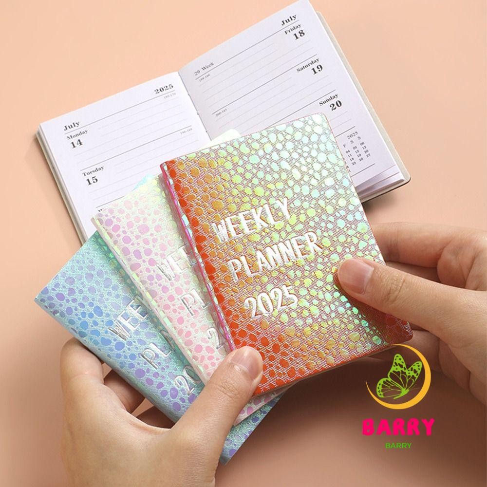 BARRY 2025 A7 English Notebook, Laser Efficiency Plan Leather Pocket ...