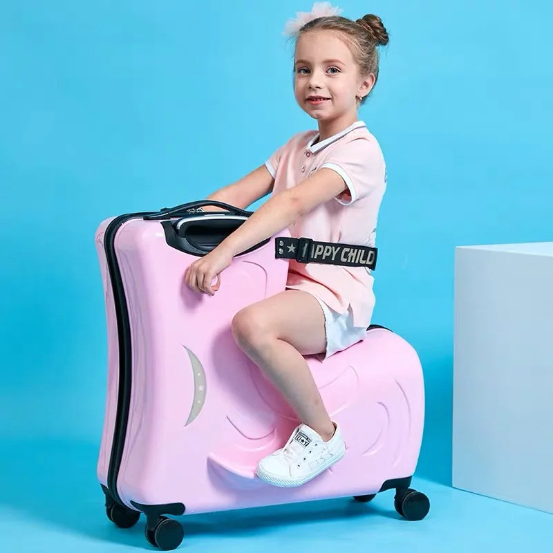 Fashion children's luggage can sit on the riding box 20/24 inch men's ...