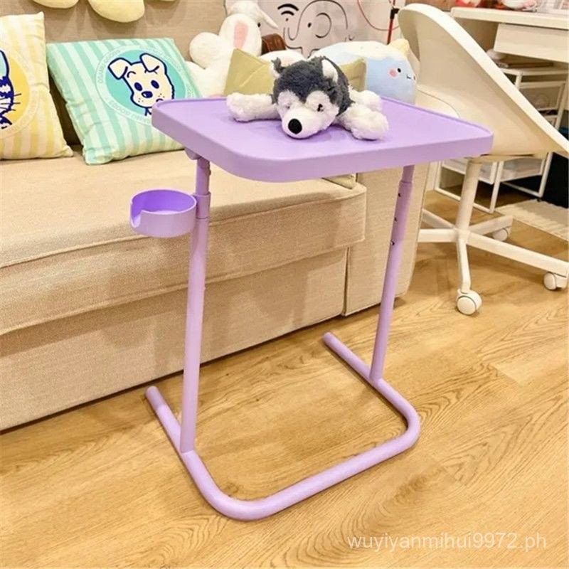 Ikea Biyue Gaosen Purple Computer Desk Movable Lifting Folding Table ...