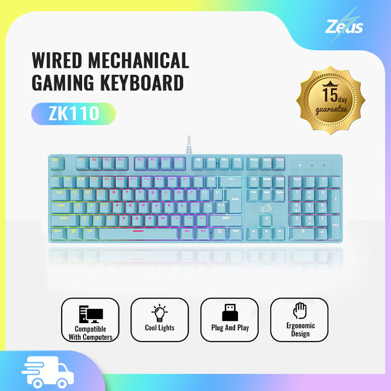 Zeus Fate - Knight Mechanical Gaming Keyboard - Key Lightning | Shopee ...
