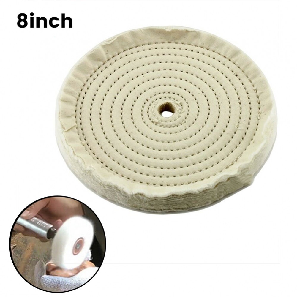 Buffing Wheel 8'' Wheel Buffing Cloth For Bench Grinder 50Ply Pad High ...