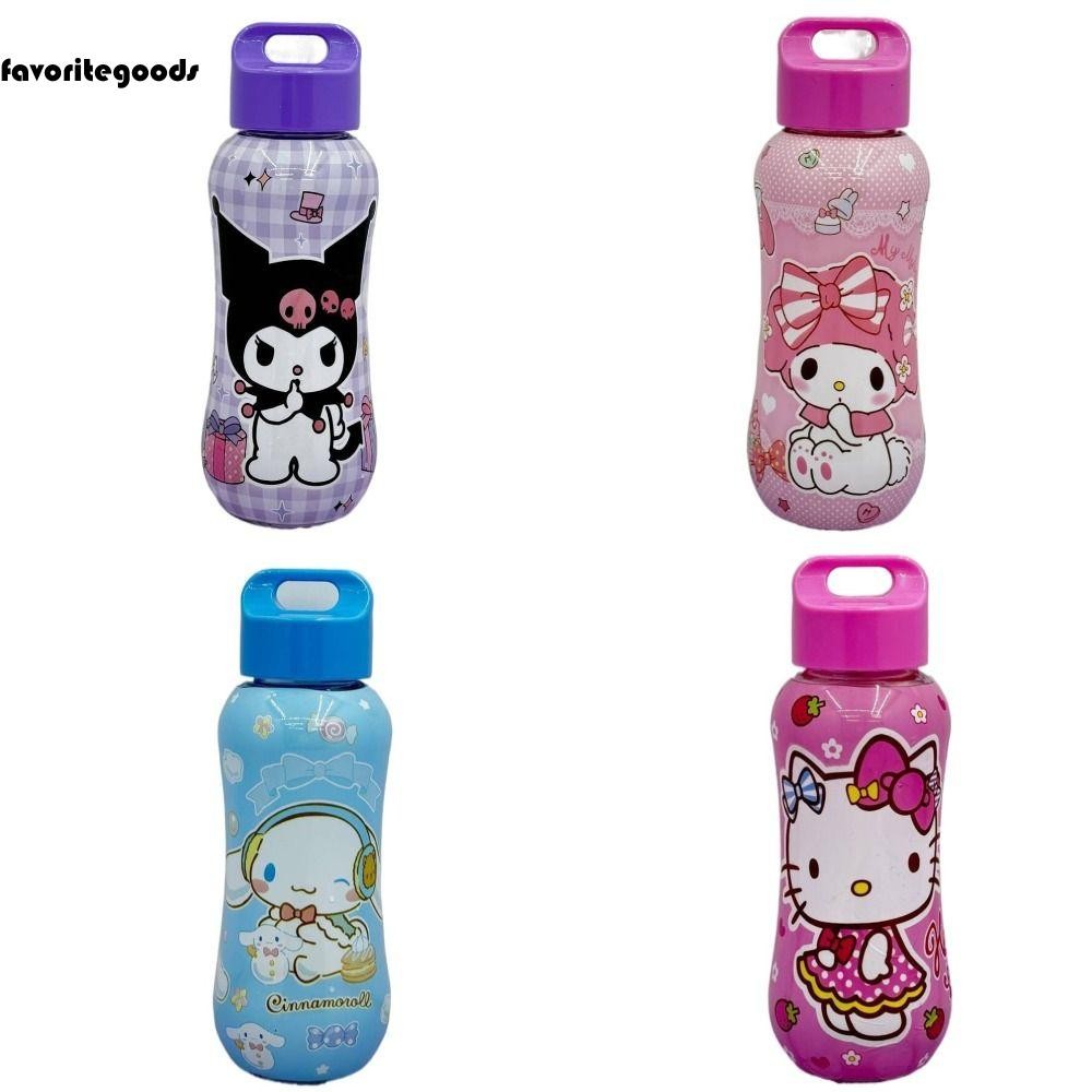 FAVORITEGOODS Sanrio Sport Drink Bottle, 350ML Cinnamorol Melody Kuromi Hello Kitty Drinking Cup ...