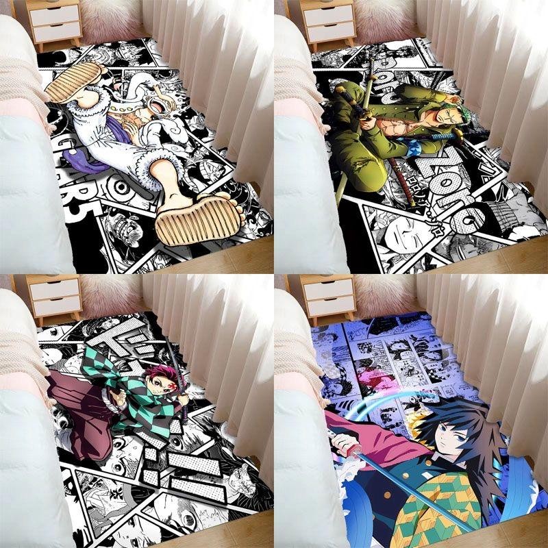 Indoor Area Rugs Manga Style Demon Slayer Kamado Nezuko Tanjirou ONE ...