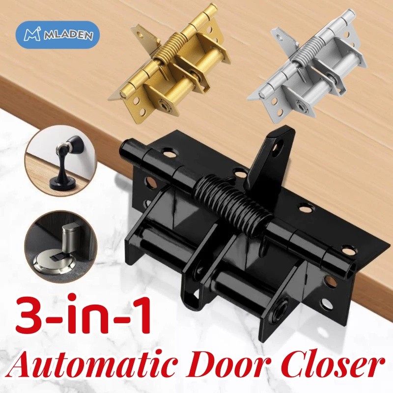 MLADEN Automatic Spring Door Closer 90° Right Angle Locator Door Spring ...