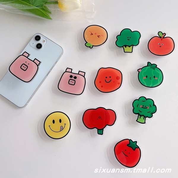 pop socket pop socket magsafe Niche INS style cartoon cute piggy ...