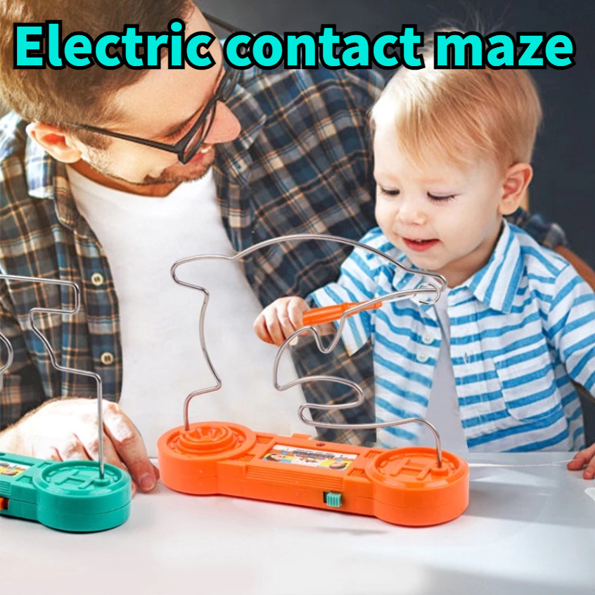 Kids Collision Electric Shock Bump Touch Maze Puzzle Science Experiment ...