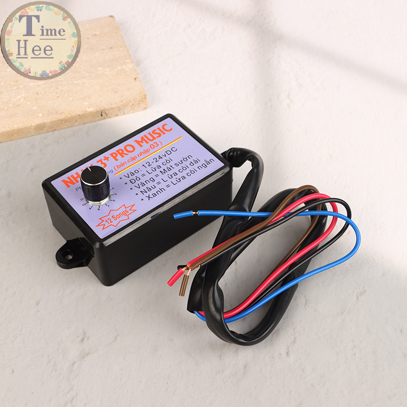 TIMEHEE 12V-24V 12 Sound Musical Electronic Horn Controller 3+Pro Horn ...