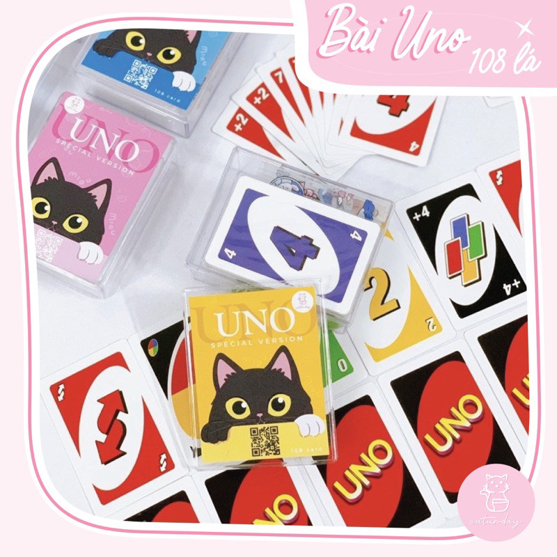 Super cute 108-card UNO card MICA BOX version | Shopee Philippines