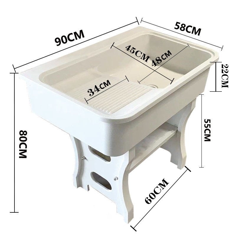 7TQuartz Stone Laundry Tub Mop Pool Balcony Outdoor Courtyard ...