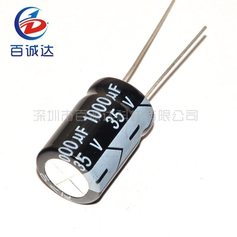 PP+10PCSSET 35V 1000UF 1000uf35v 13*21 Electrolytic capacitor 35v ...