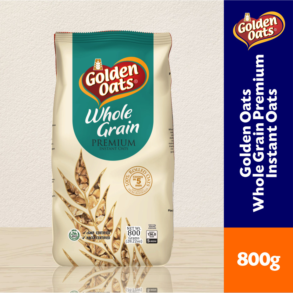 GOLDEN OATS Premium Whole Grain Instant Oats 800g | Shopee Philippines