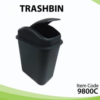 SP Happy Plastic FUHO 12L Elegant Trash Bin with Swing Cover Plastic ...
