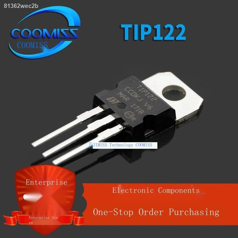 い Transistor full-level TIP122 Darlington tube 5A 100V straight plug TO ...