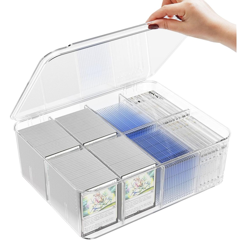 Yoimize Card Box Trading Card Case Transparent Pokémon Card Case with 8 ...