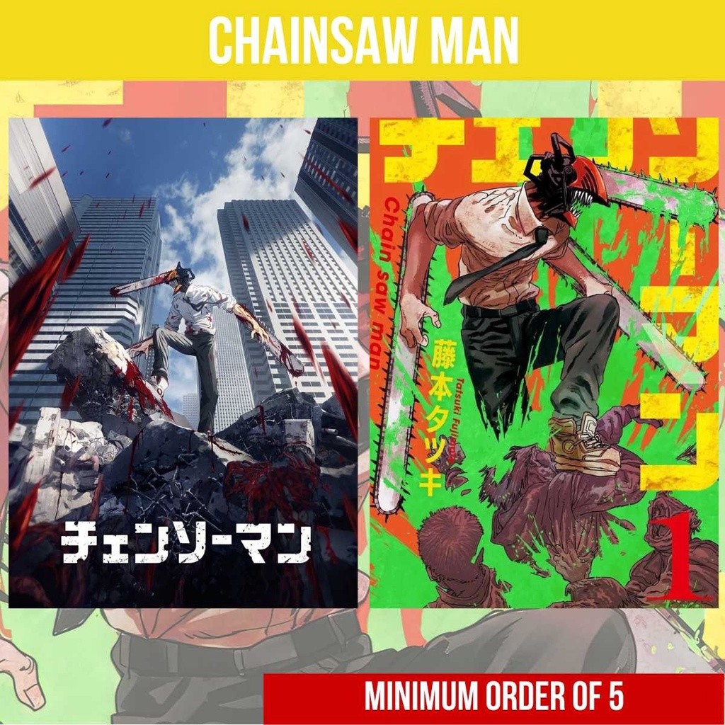 Anime Chainsaw Man Poster Collection A4 Anime Poster & Sticker | Shopee ...
