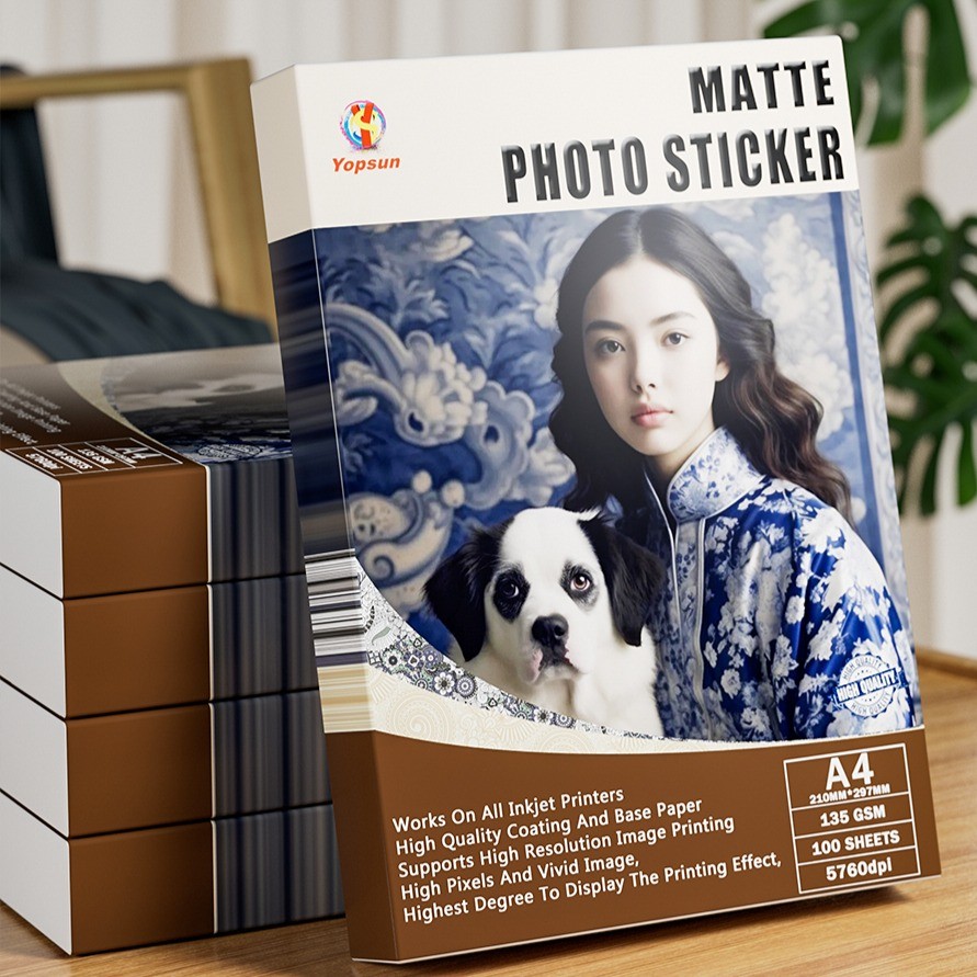 Photo Sticker A4 Glossy&Matte 135Gsm 5760dpi High Quality Yopsun Brand ...