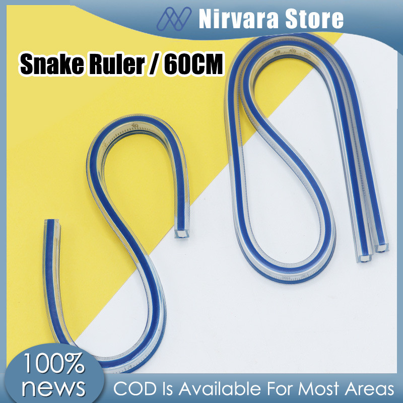 60cm Flexible Curve Ruler Snake Ruler Curve Rulers For Drawing And ...