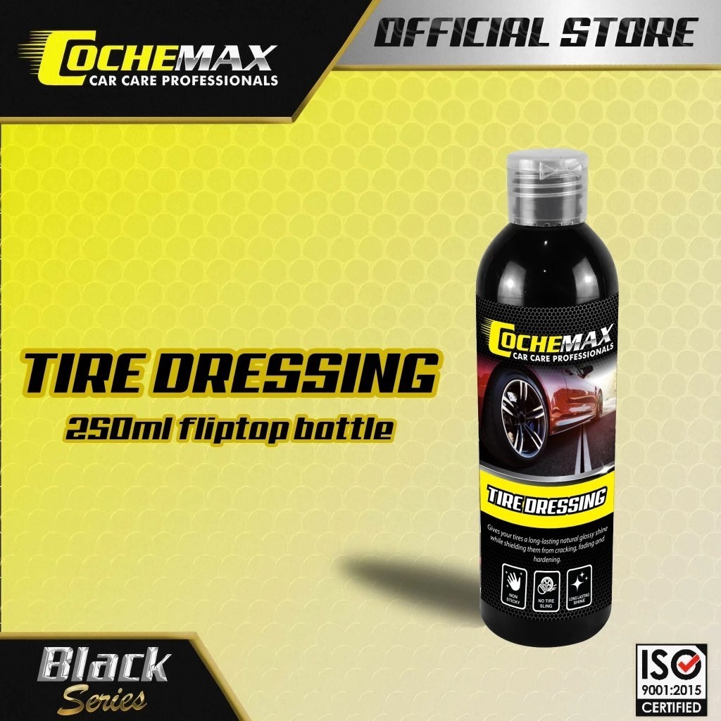Cochemax Tire Black Dressing - Semi Gloss Finish and Conditions Tires ...