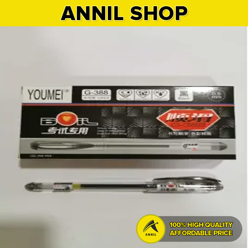 Annil Fine Ballpen G-388 0.5mm Sign Pen Gel Ink Pen (1pc) | Shopee ...