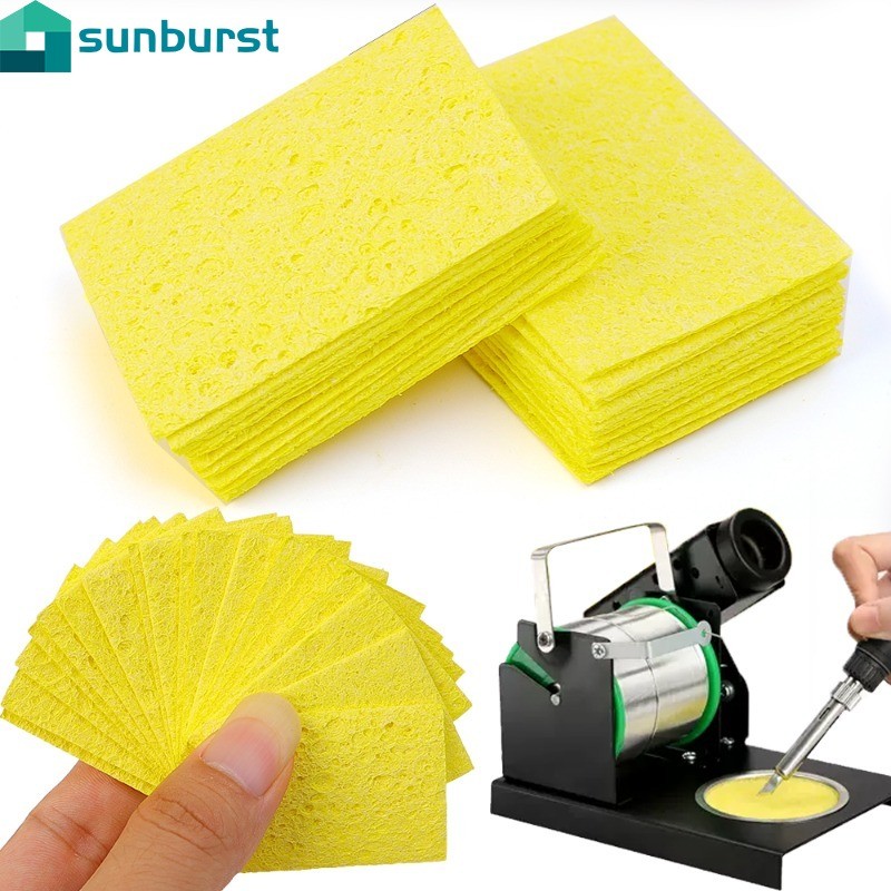5/20Pcs Welding Head Clean Sponge - Electric Soldering Iron Tip Repair ...