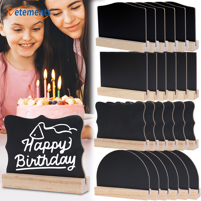 Portable Menu Message Board Signs - Mini Chalkboard Signs with Easel ...