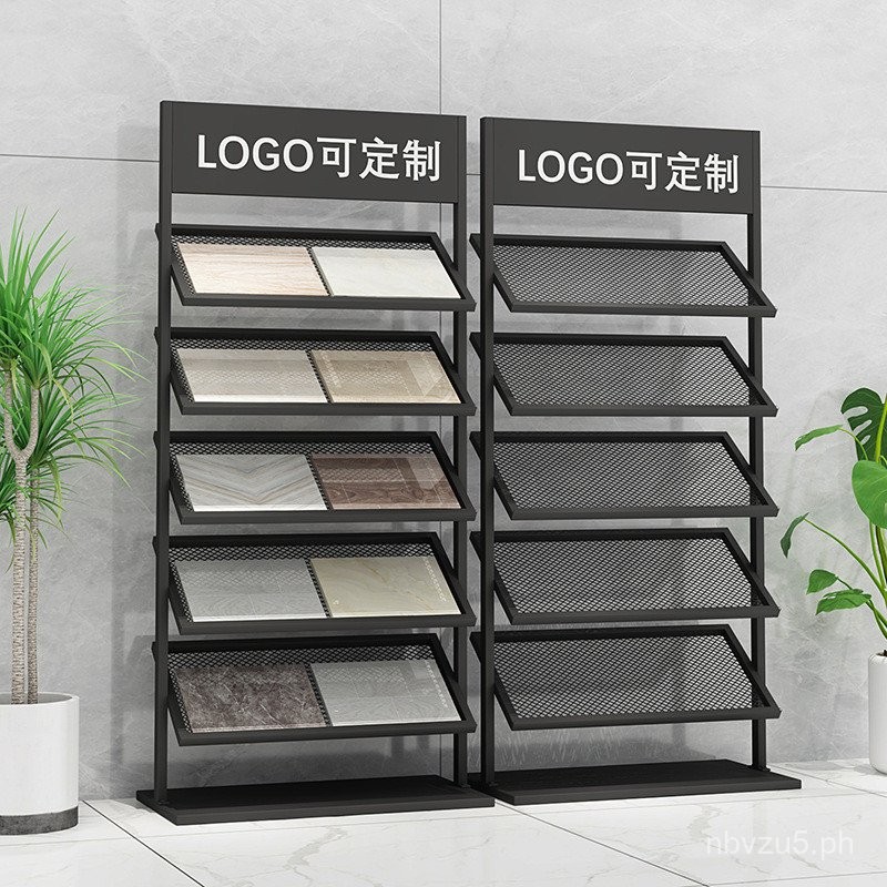 Tile Sample Display Stand Glass Sample Placement Cabinet Vertical Stand ...