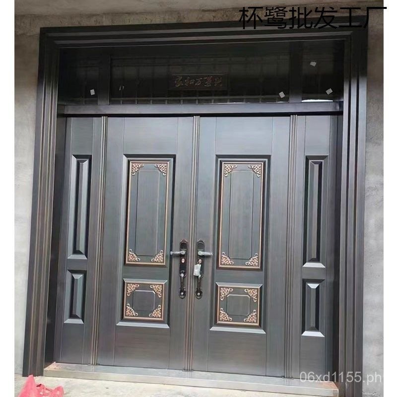 Double Door Courtyard Gate Rural Gate Villa Gate Self-Built House Zinc ...
