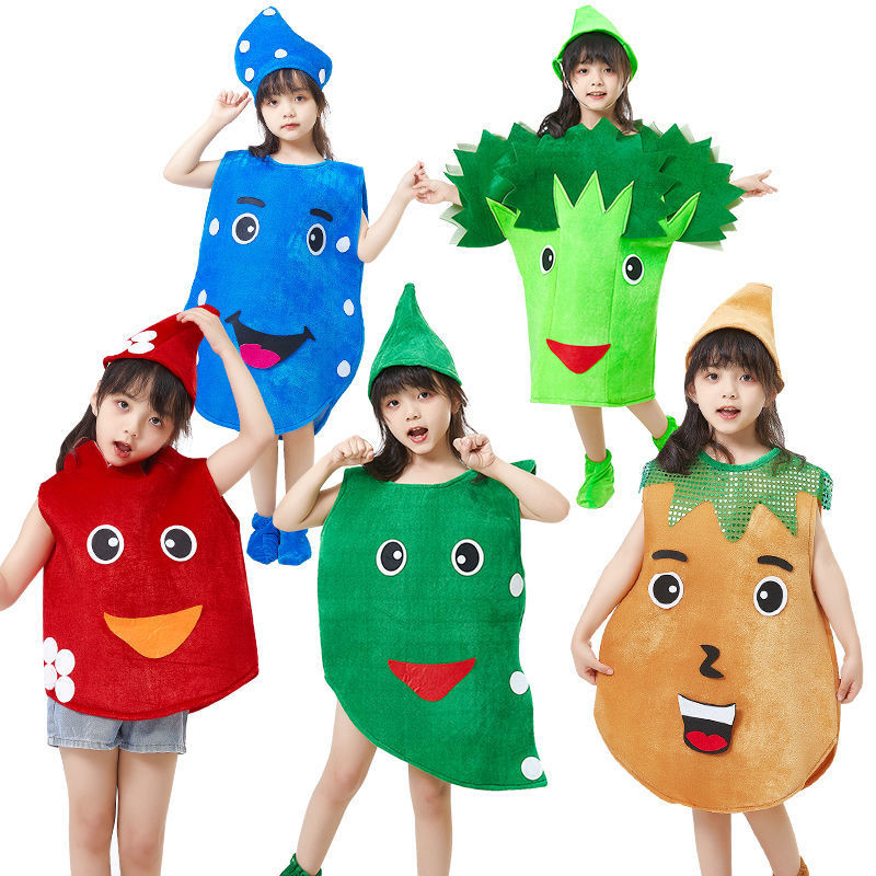 Costume for Nutrition Month Kids Fruit Vegetable Costume Cosplay Halloween Christmas Animal ...