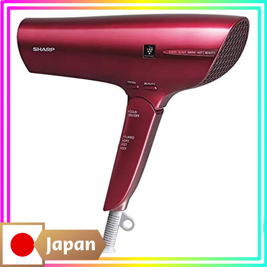 Sharp Hair Dryer with Plasmacluster Rouge Red IB-GP9-R 【Japan used】 | Shopee Philippines