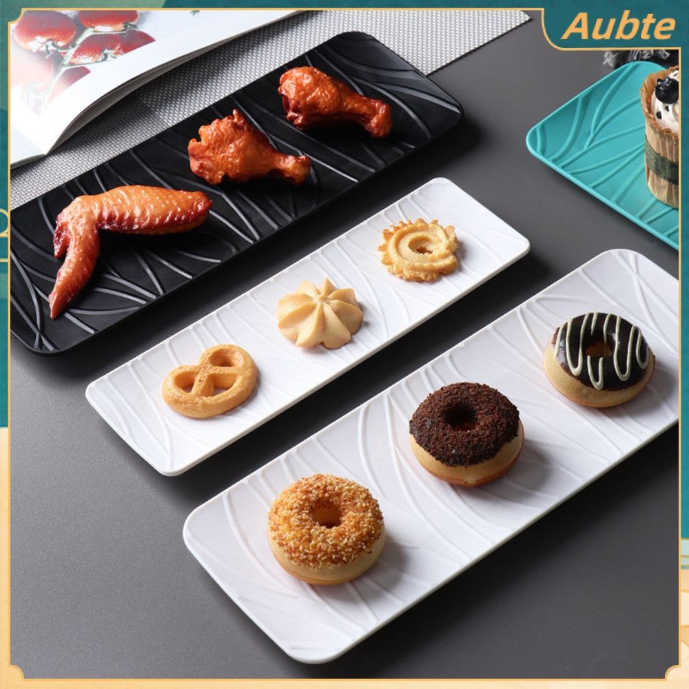 ⚡ Creative Long Sushi Plate Rectangular Dim Sum Barbecue Plate Japanese ...