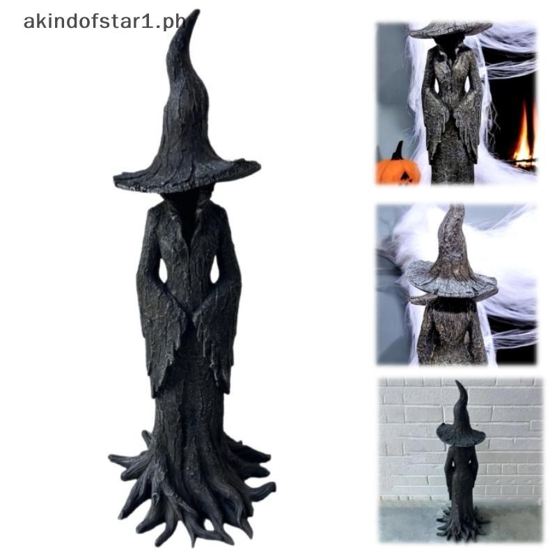 { Halloween decor } Halloween Witch Statue Tree Root Witch Figurine ...