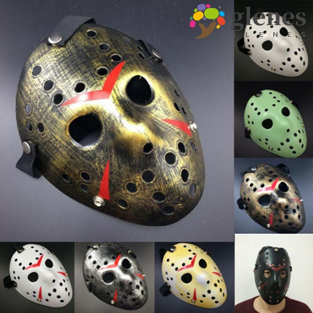 GLENES Masquerade Mask Unisex Non-toxic Jason Voorhees Costume Party ...
